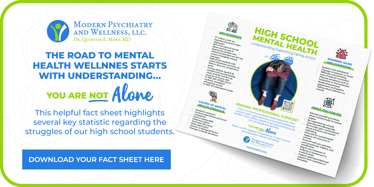 High School Mental Health Fact Sheet